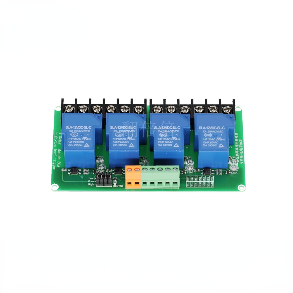 4ch 5V 12V 24V Relay Module 30A High Low Level Trigger Smart Home PLC ...