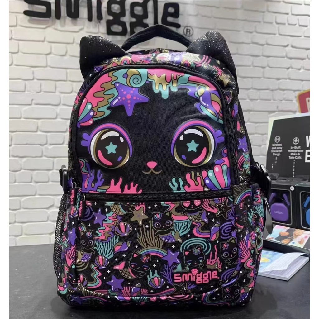 New Smiggle Backpack Cute Cat Classic backpack | Shopee Philippines