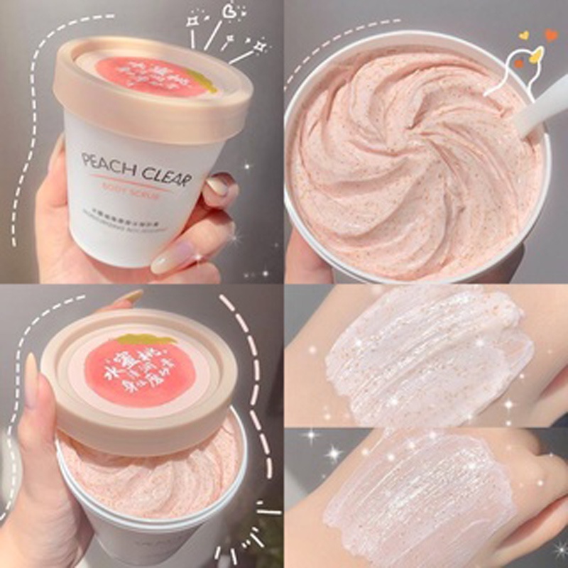 Peach Clear Body Scrub PEACH CLEAR Whitening Exfoliator & Moisturizing ...