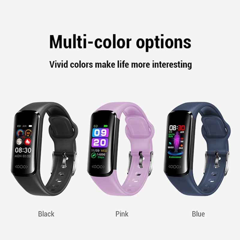 Smart Sports Bracelet Blood Glucose Body Temperature HR& BP SPO2 ...