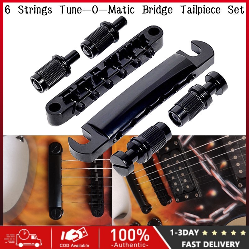 6 Strings Tune-O-Matic Bridge Tailpiece Set for LP Gibson SG Electric ...