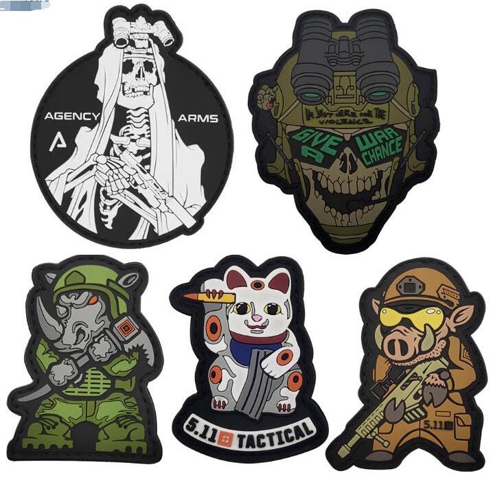 3d PVC Velcro Armband Outdoor Soft Rubber Tactical Military Patch ...