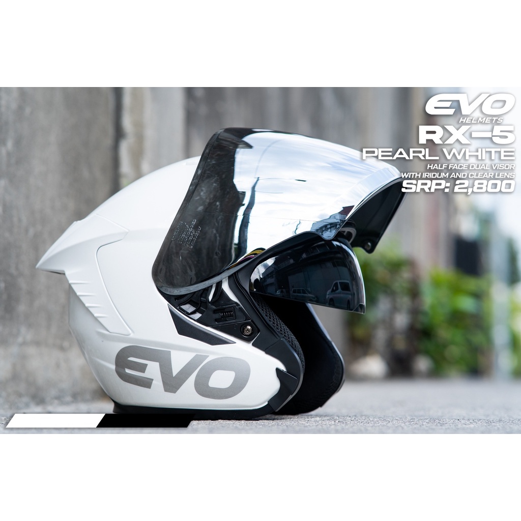 EVO HELMET RX5 MONO COLORS with free clear lens | Shopee Philippines
