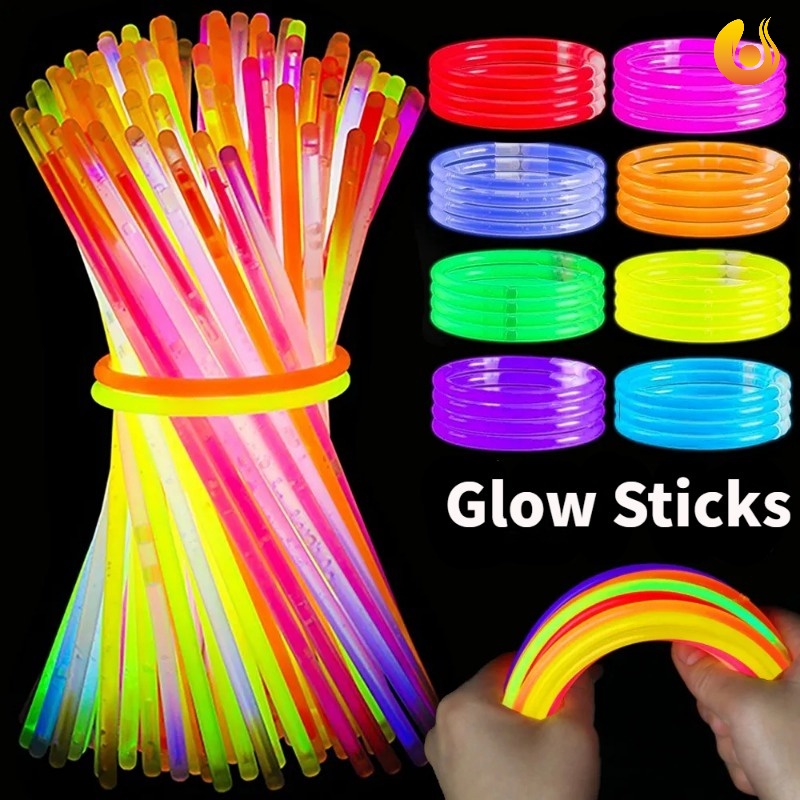 Glow Sticks Bulk/Fluorescence Stick Dance Concert Party Light Props/Diy ...