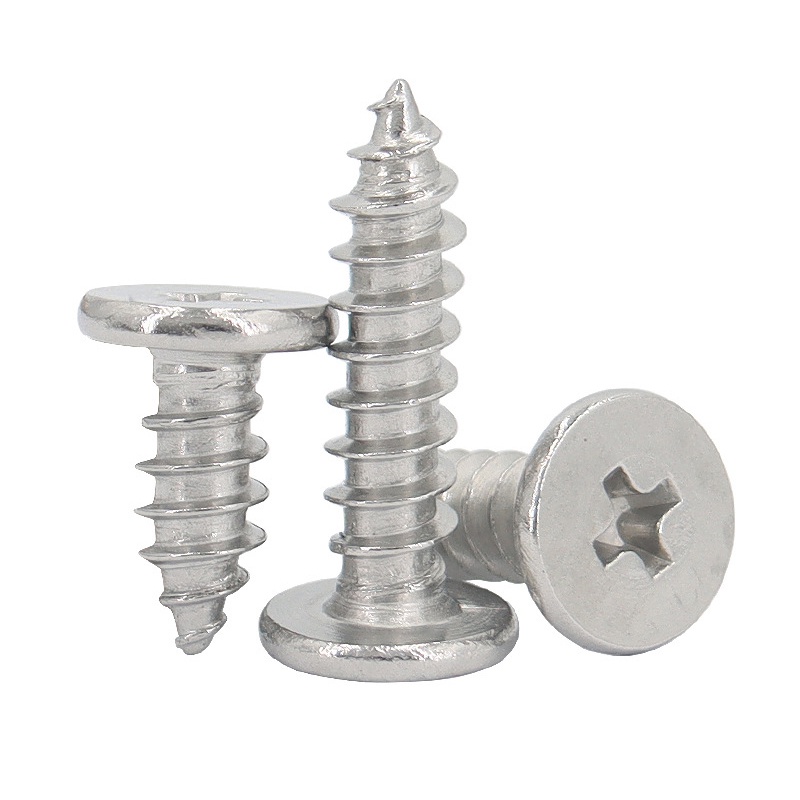 304 Stainless Steel Thin Flat Head Philip's Head Self-Tapping Screws ...