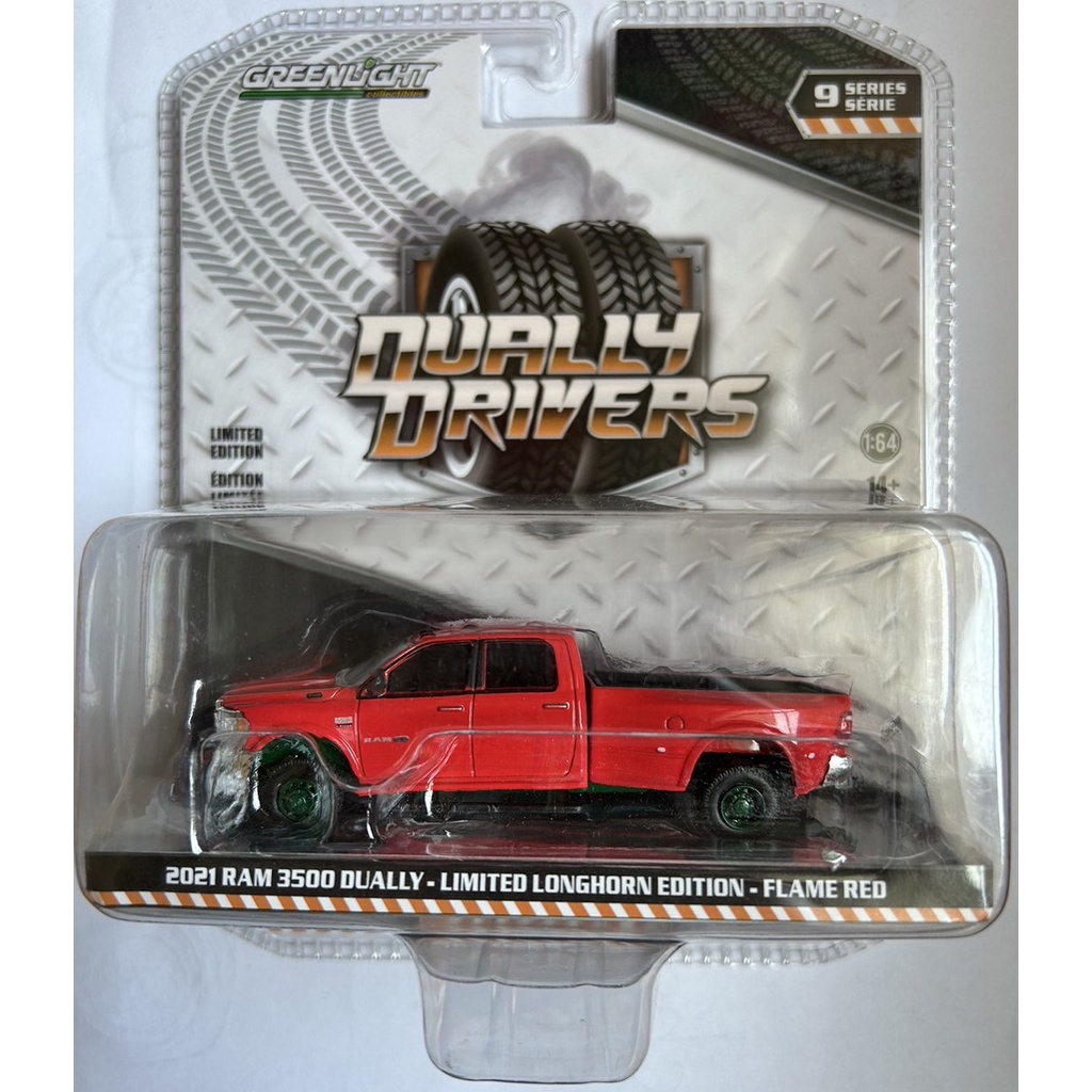 Greenlight 1/64 Dually Drivers Series 9 2021 RAM 3500-Limited Longhorn ...