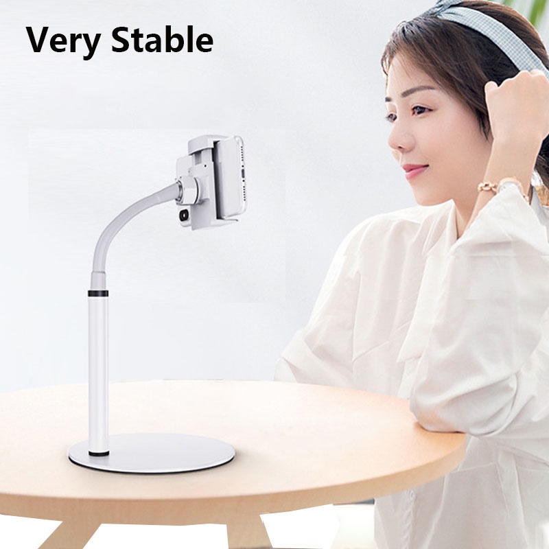Metal stable Phone Stand Flexible Holder Adjustable Non-Slip Base For ...