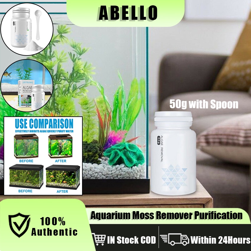 50g Algae Remover for Pond Aquarium Moss Remover Purification | Shopee ...