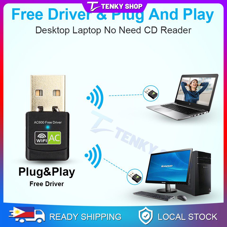 Pc Wifi Receiver 600mbps Usb Wifi Dongle Bluetooth,wireless Wifi ...