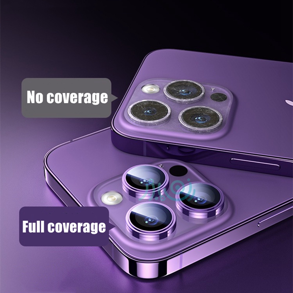 Metal Ring Camera Protectors For iPhone 11 12 13 14 Pro Max mini 14 ...