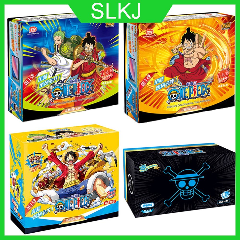 New Original One Piece Luffy Zoro Anime Figure Flash SSR Cards Limited ...