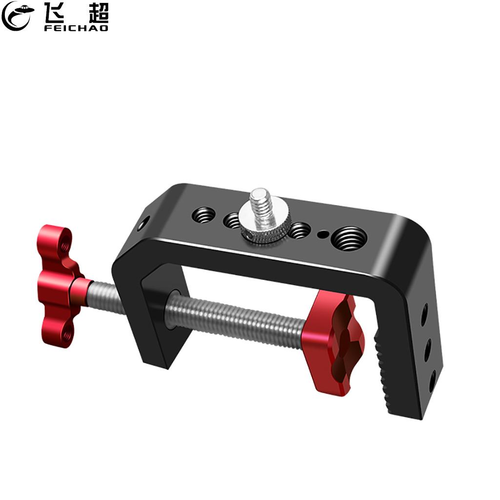 FEICHAO C Clamp Camera Desk Clamp Mount Stand with 1/4 3/8 Screw Hole ...