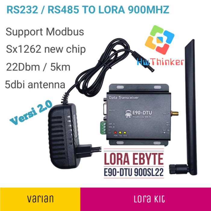 Ebyte E90-DTU (900SL22) RS232 RS485 MODBUS to LORA 900MHz with Antenna | Shopee Philippines
