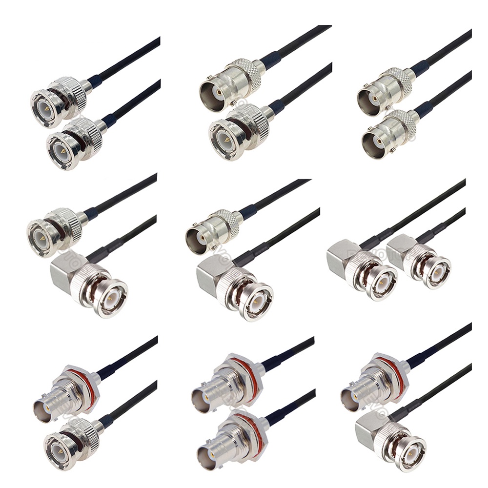 RG174 BNC Male Plug to BNC Female Jack Connector Cable RG-174 50 Ohm ...