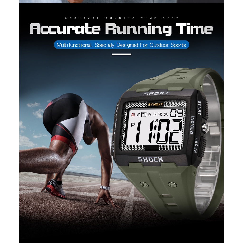 Big Numbers Full Size Digital Watch Water Resistant Electronic ...