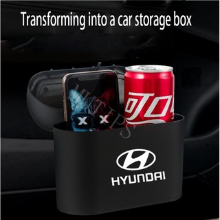 Hyundai Car Portable Mini Trash Can Hanging Flip Lid Dustbin Back Seat ...