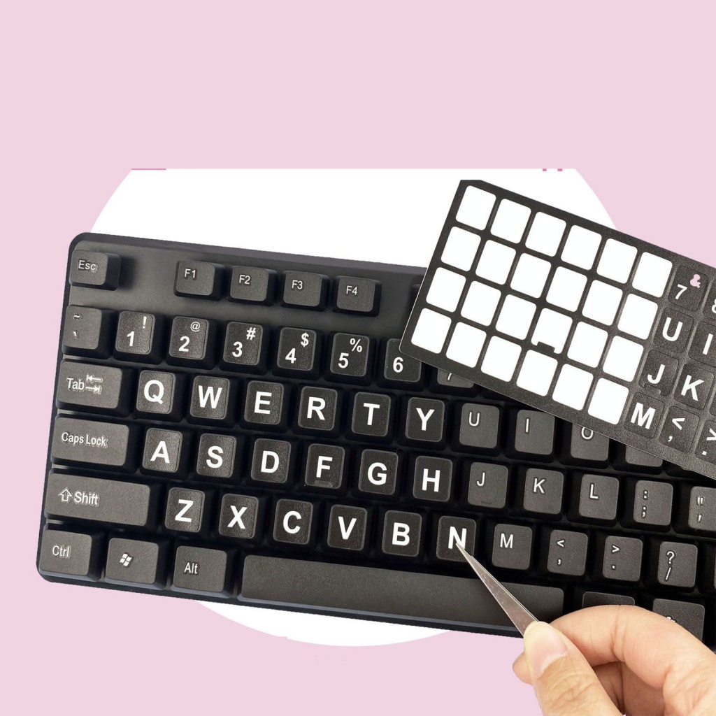 English Keyboard Stickers Button Stickers Desktop Computer Notebook ...