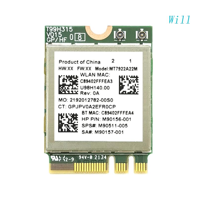 Will LAN Card Used for MediaTek- Wi-Fi 6E MT7922 2400Mbps M2- Wireless ...