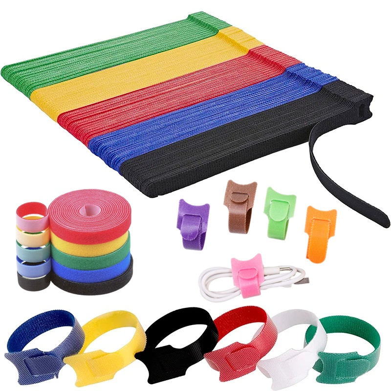 10/20/30 PCS Nylon Cable Ties Fastening Cable Straps Cord Winder ...