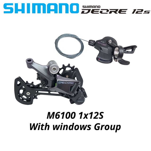 SHIMANO DEORE M5100 11S M6100 12S Groupset SL M6100 SHIFT LEVER RD M6100 SGS REAR DERAILLEUR 12 ...