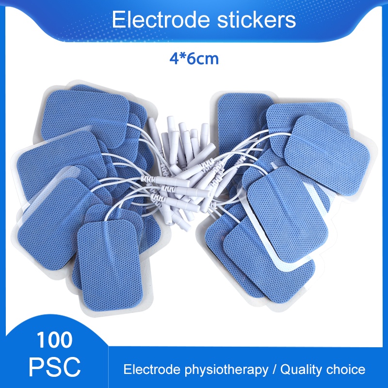 50/100pcs EMS TENS Electro Pad Silicone Gel Electrode Pads Tens ...