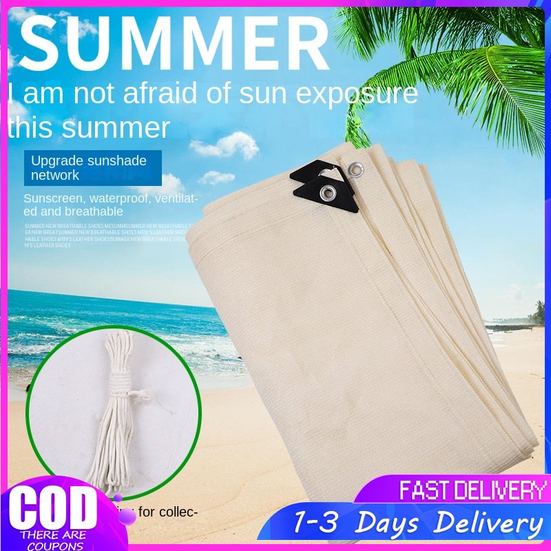 Milk white shading net, sunscreen net, shading net, thickened courtyard ...