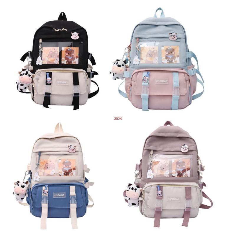 seng Kawai Backpack Rucksack Teen Girls School Bag Cute Student Book ...