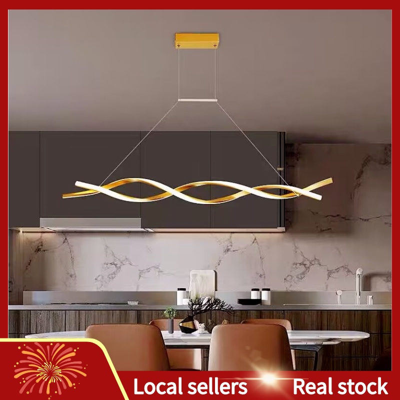 Modern Tricolor Ceiling Light Pendant Lamp Long Chandelier For Living ...