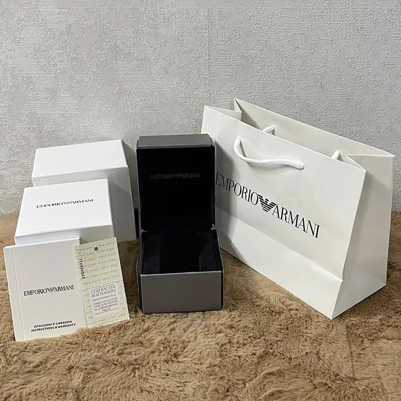 High-end Armani Fullbox watch box | Shopee Philippines