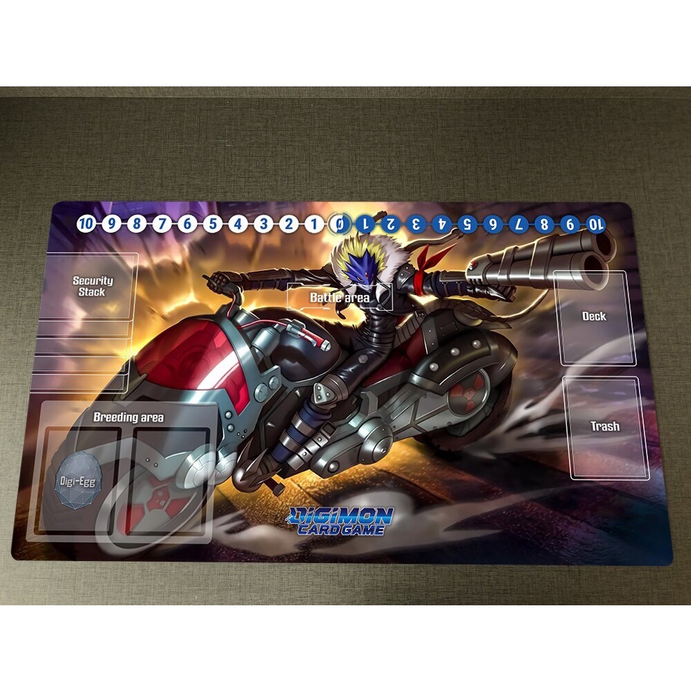 Anime Digimon Playmat Beelzemon DTCG CCG Trading Card Game Mat Zones ...