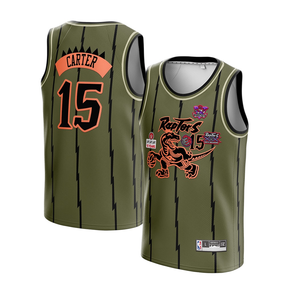 Jersey Vince Carter Toronto Raptors 15 GREEN GREEN Swingman Basketball ...