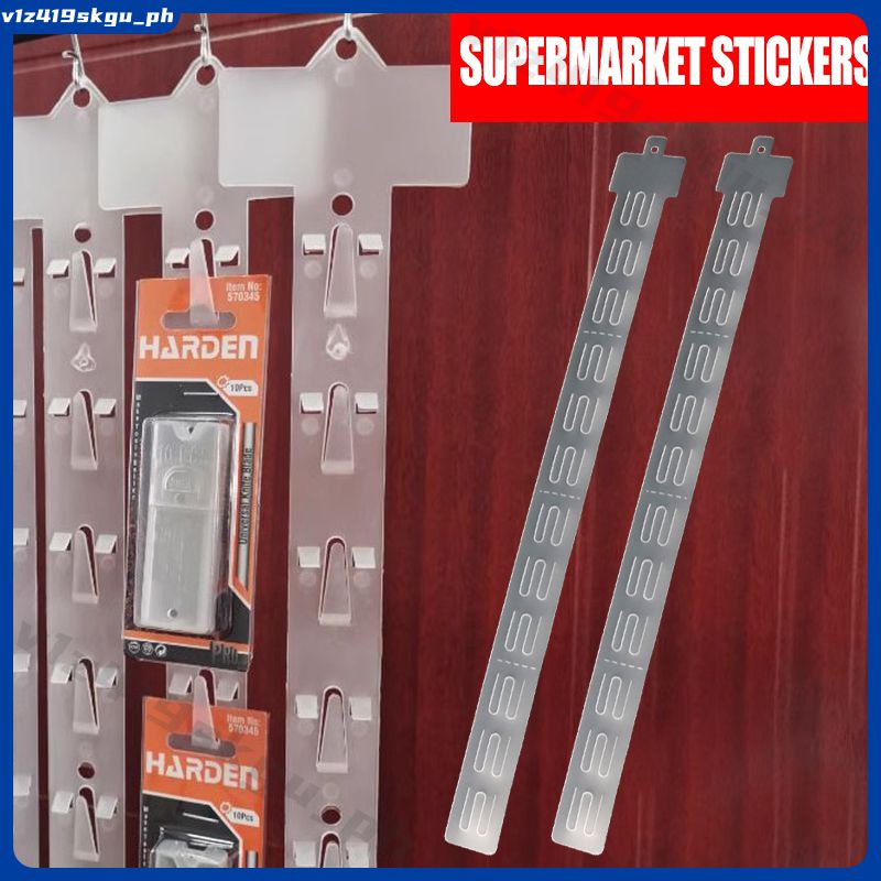 20pcs Plastic Hanging Strips Store Hang Snacks Display Hanger Hooks ...