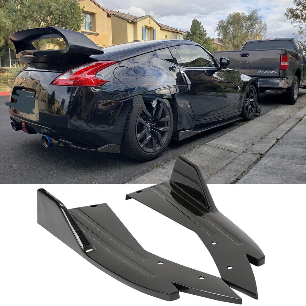 LANTOP Car Rear Bumper Spoiler Lip Splitter Diffuser Body Kit Side ...