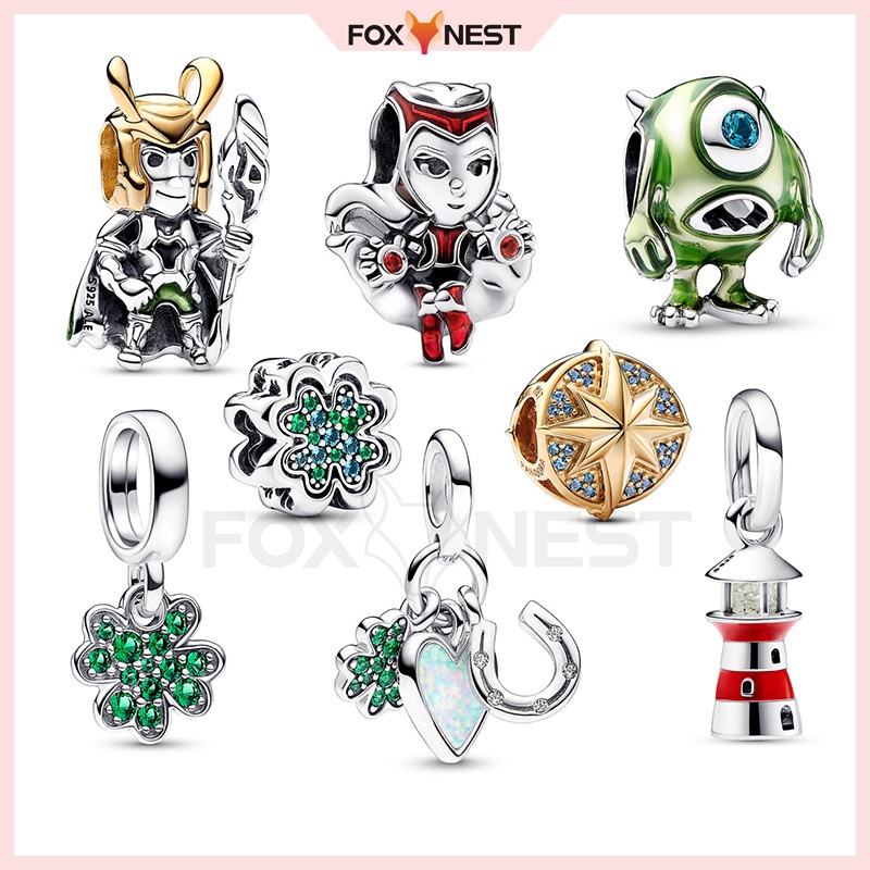 Monsters Inc Mike Scarlet Witch Loki Pendant DIY Charm S925 Silver ...