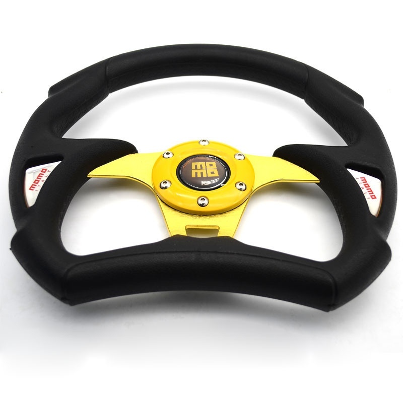 PVC sports car steering wheel 13-inch universal red / blue / yellow ...