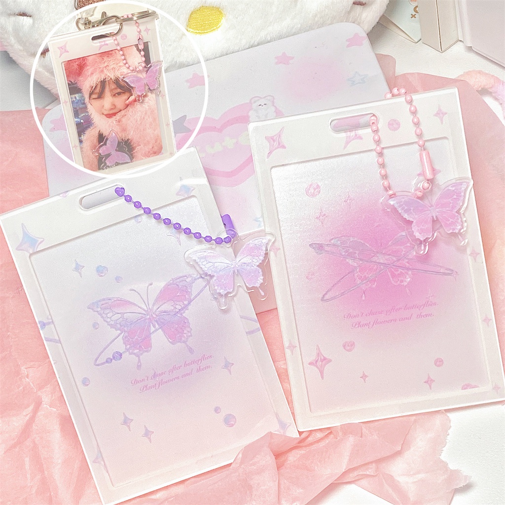 Cute Butterfly Card Holder 3inch Photo Frame Idol Photocard Display ...