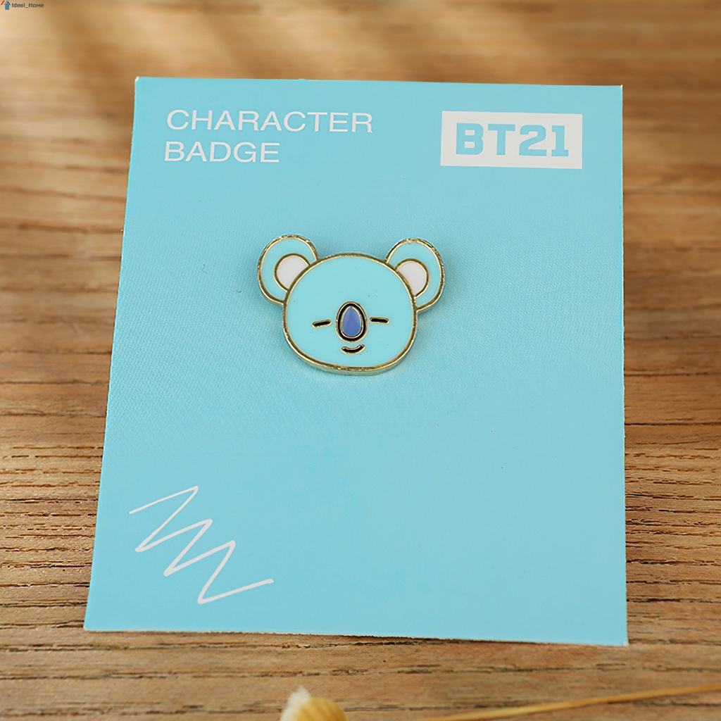 Korean Boys Group BTS Brooch Bright Color BT21 Series Peripheral Brooch ...