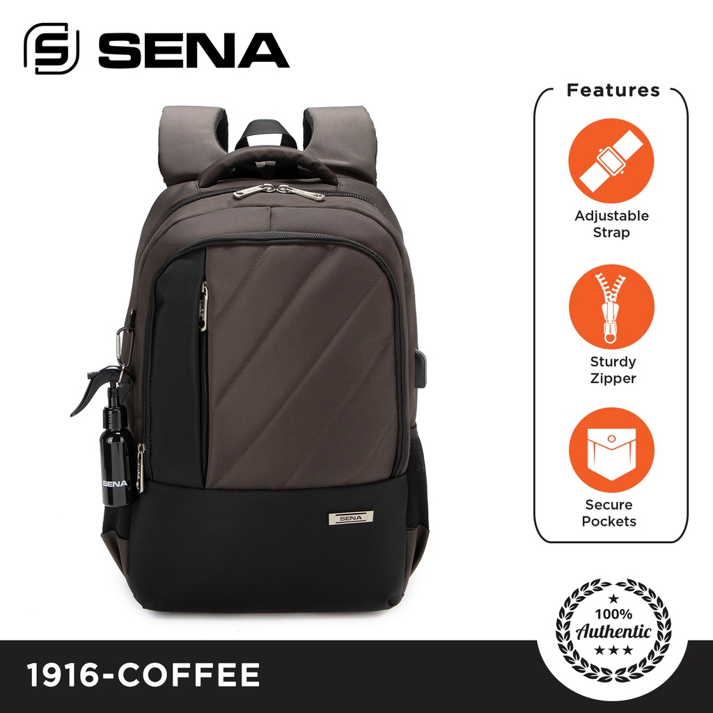 SENA-1916 Backpack Plain | Shopee Philippines