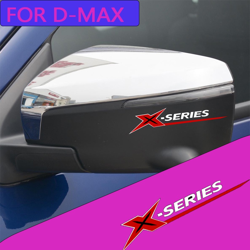 1pc X-series D-Max Car Sticker (Black White) Rear Cheek Sticker ...