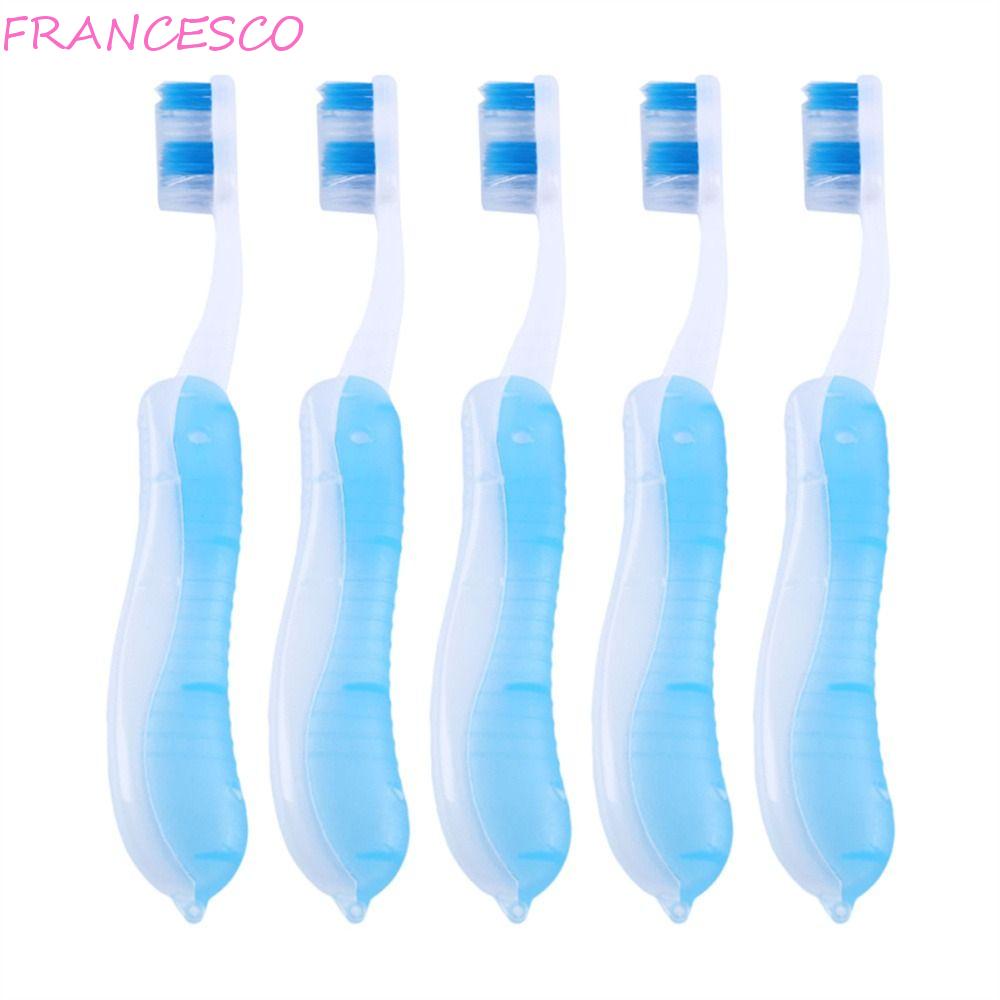 FRANCESCO Foldable Toothbrush Travel Adult Folding Tooth Brush Hygiene ...