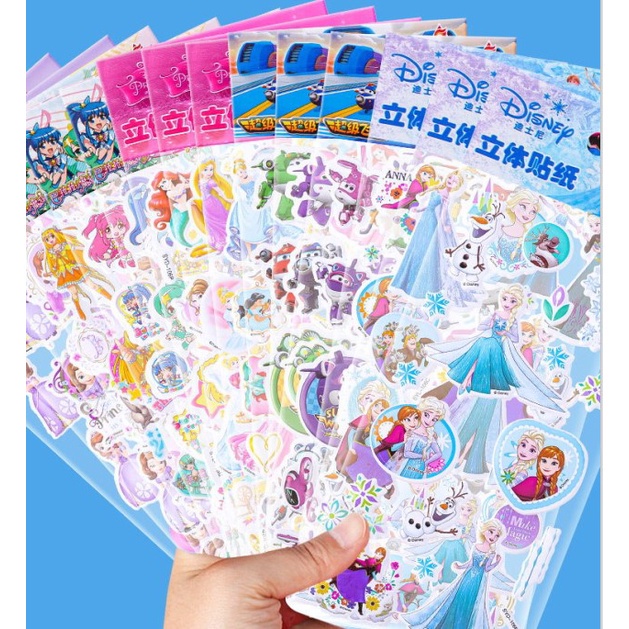 FunToy Bubble Stickers 3D Princess Stickers Stickers Cartoon Stickers ...