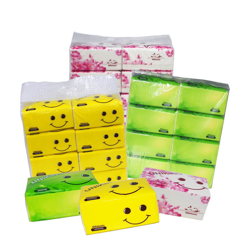 phappliances UNIKING tissue interfolded facial tissue green, pink ...