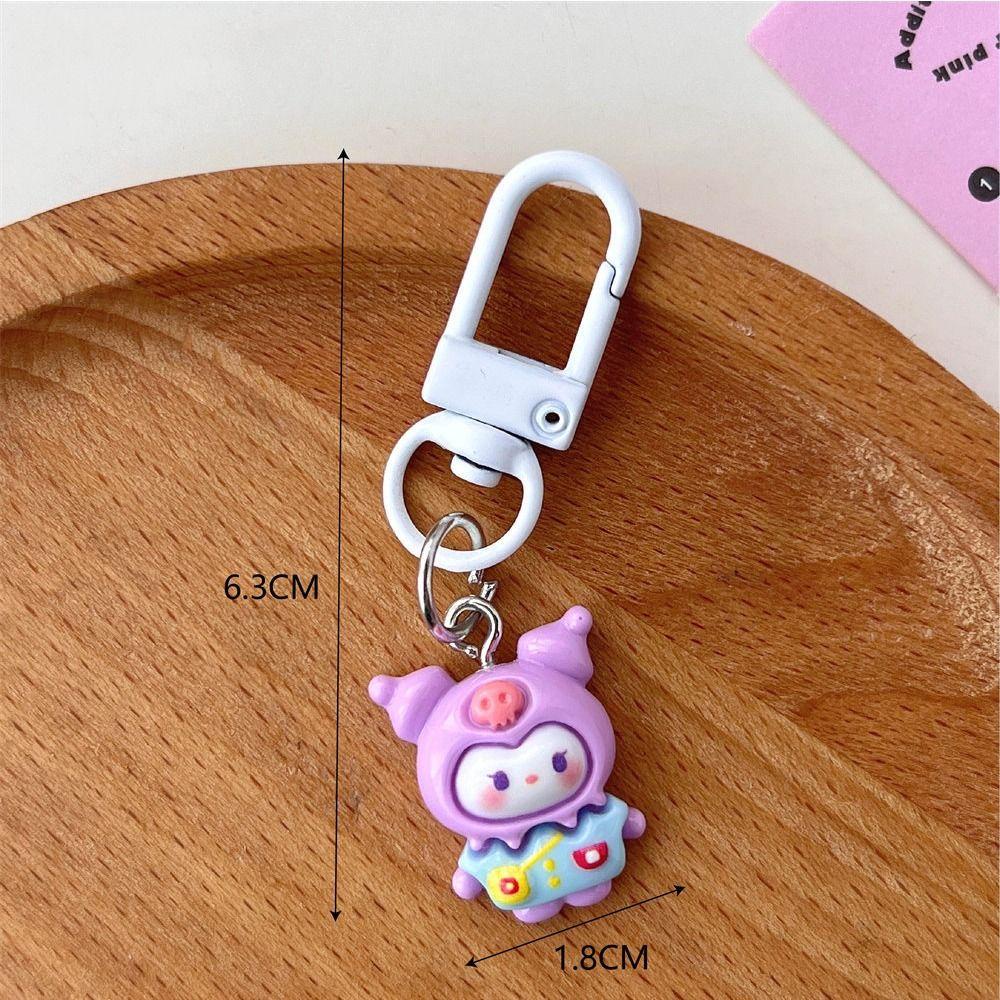 JENNIFERDZ Cartoon Kindergarten Kuromi Key Chain, Melody Kitty Cat ...
