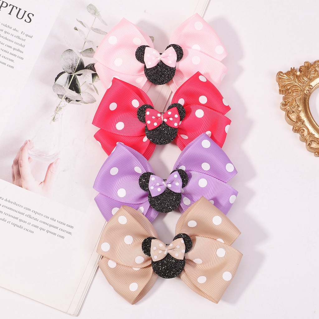 KIDSBOWS 1/2/3/4 Pcs/Set Korean Cartoon Mickey Hair Clips For Baby ...