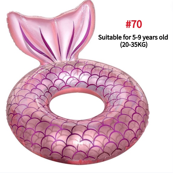Mermaid Tail Pool Float Cute Mermaid Inflatable Pool Float Swimming ...