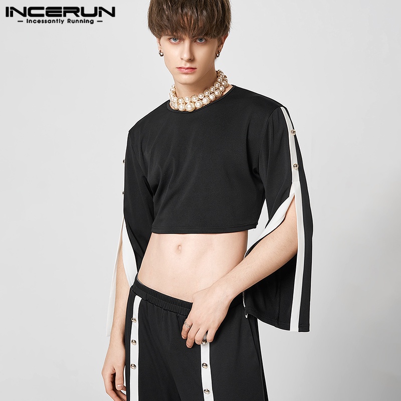 INCERUN Black and White Contrast Casual Set | Shopee Philippines