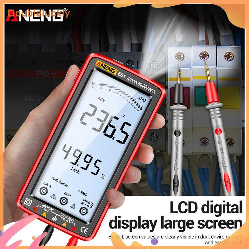 Smart Anti-burn Rechargeable Multimeter True RMS Multimetr Ohm Diode ...