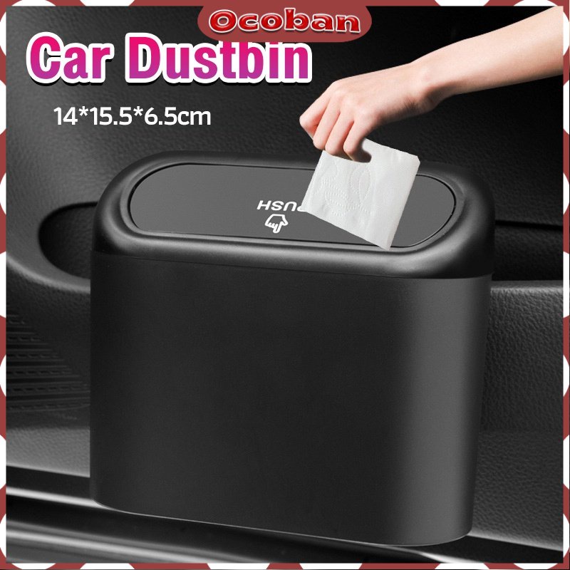 Ocoban Trash Bin Car Dustbin Garbage Organizer Holder Portable Hanging ...