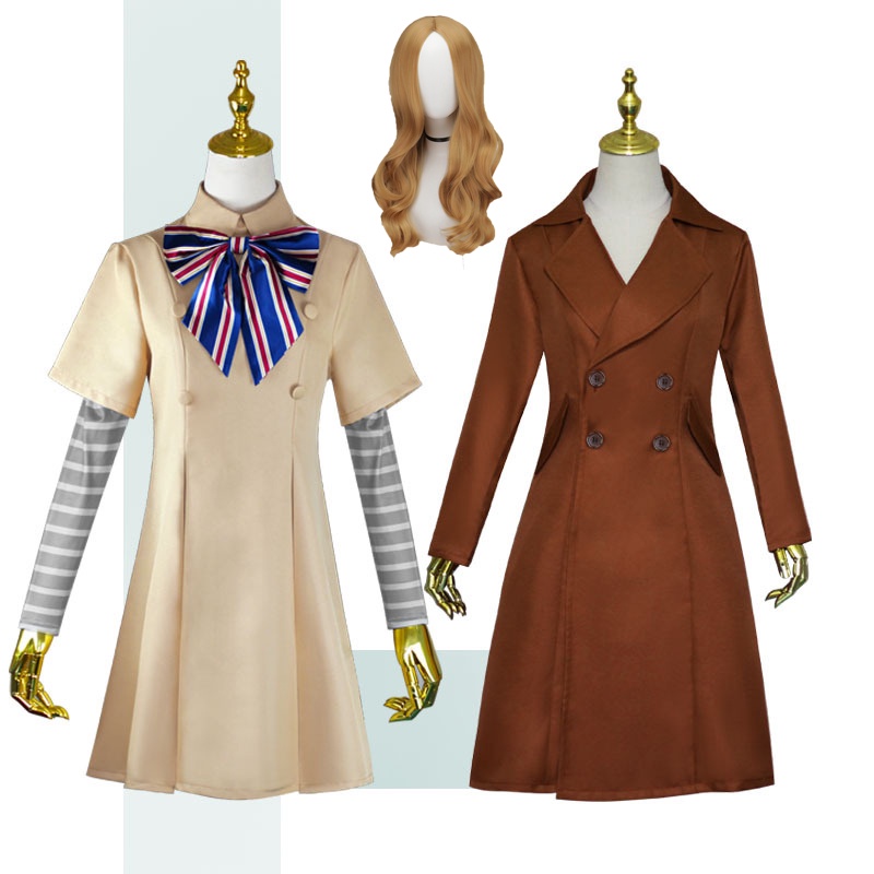 M3GAN Cosplay Costume Wig Megan Dress AI Doll Robots Dress Top Socks ...