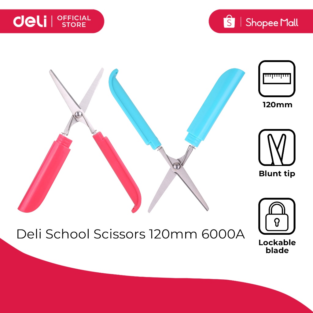 Deli 6000A School Scissors 120mm [796000A] | Shopee Philippines